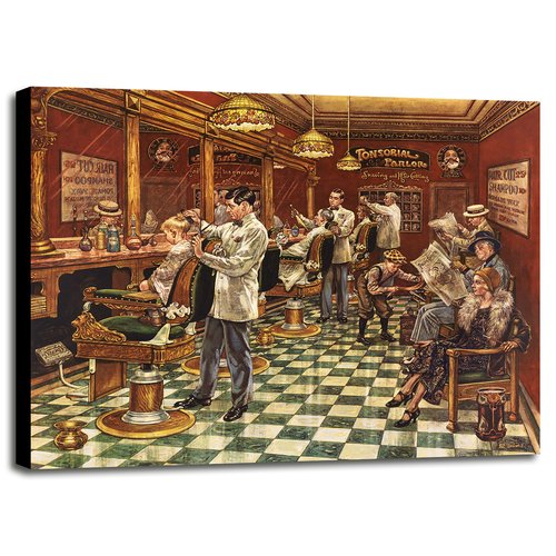 Winston Porter 'Tonsorial Parlor' Graphic Art Print - Walmart.com