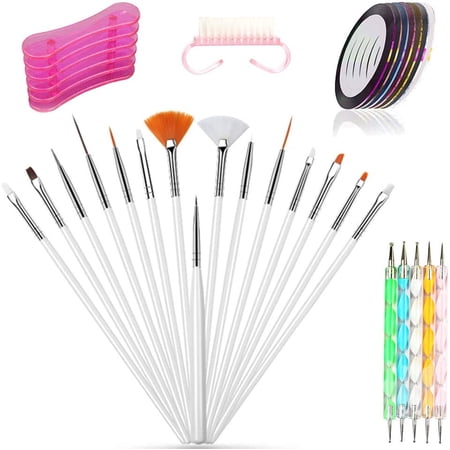 Nail Design Kit, Nail Art Tools 32 PCS Nail Painting Kit Design Nail ...