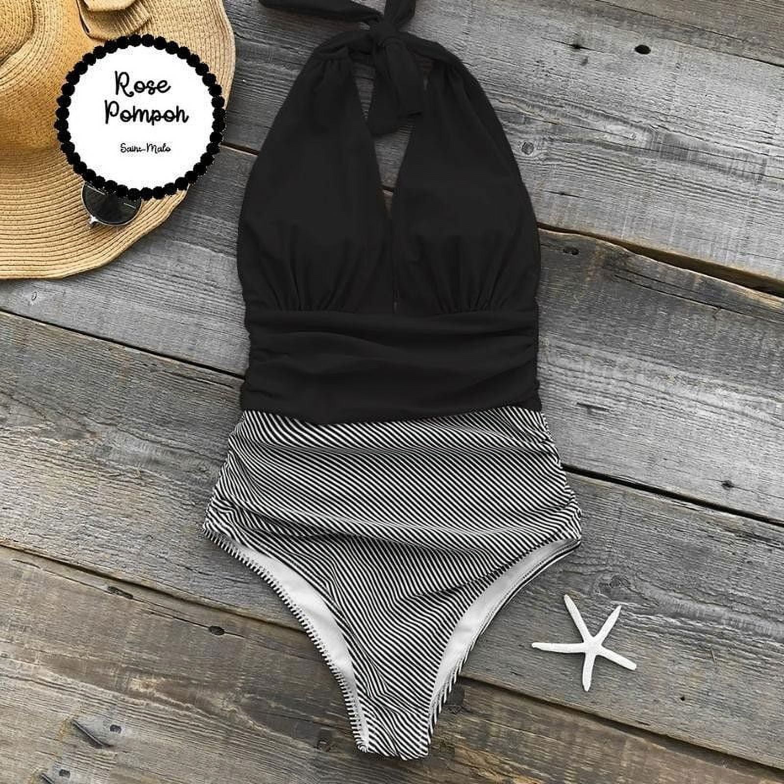 Click here for Hdwhzc One Piece Maternity Swimsuits Stripe Halter... prices