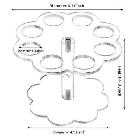 8-hole Ice Cream Cone Shelf Acrylic Ice Cream Shelf Cone Shelf For ...