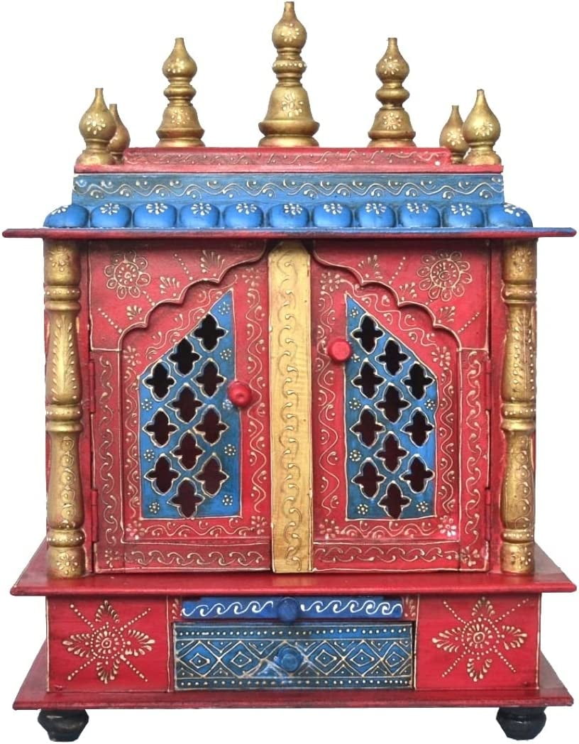 Wooden Temple/ Home Temple/ Pooja Mandir/ Pooja Mandap/ Temple for Home ...