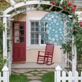 Blue Paw Print Wind Spinner for Garden Yard 10In, Modern Classic Blue ...