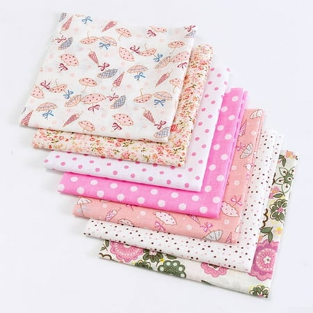 Cotton Fabric Sewing 25*25cm 7Pcs/set Assorted Mixed Pattern Practical ...