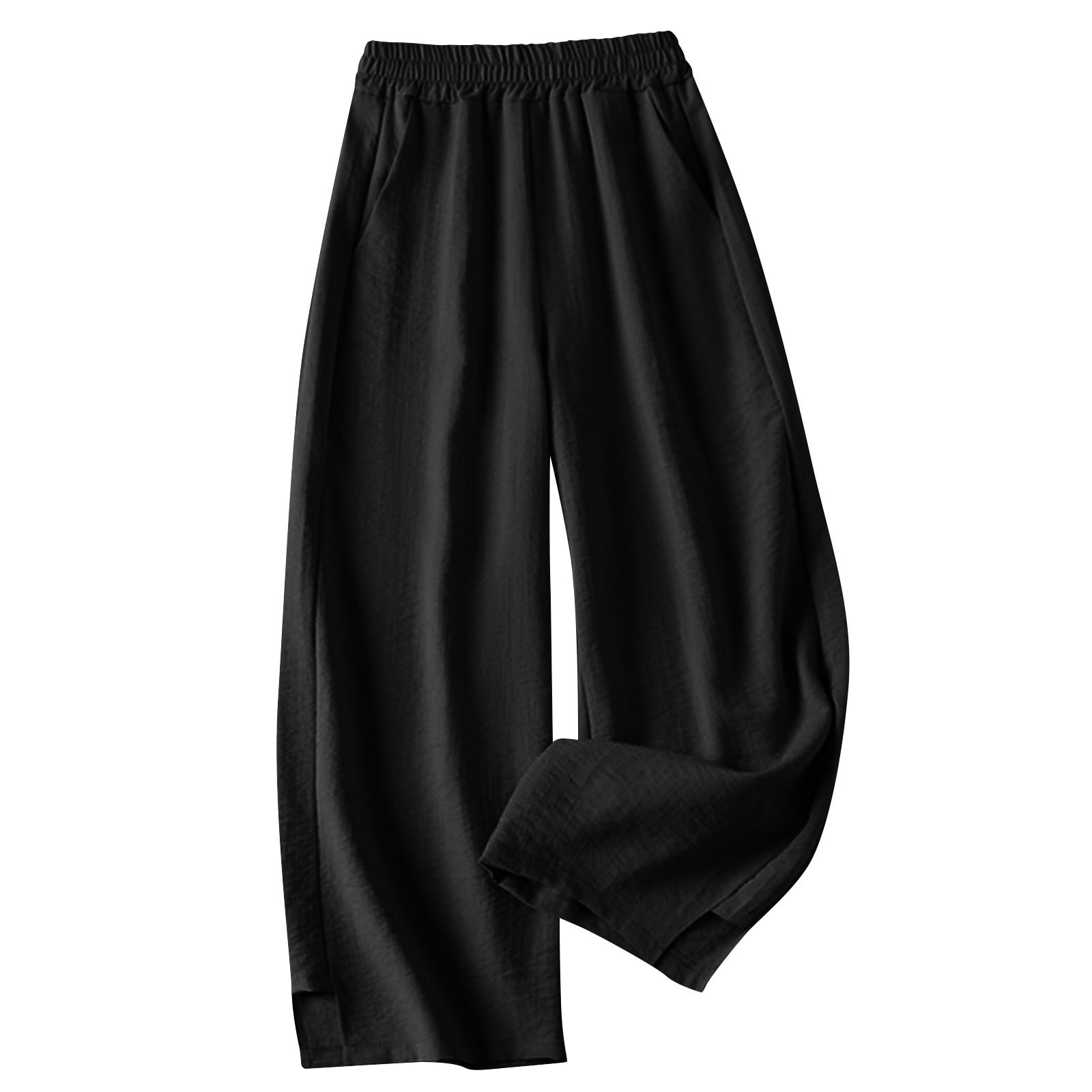 Click here for Ltctricy Womens Cotton Linen Palazzo Pants Elastic... prices