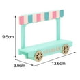 Qianha Mall Miniature Ice Cream Cart Dollhouse Ice Cream Cart Miniature ...