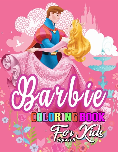 Barbie Coloring Book for Kids Ages 5-8 : Barbie Jumbo Coloring Book ...