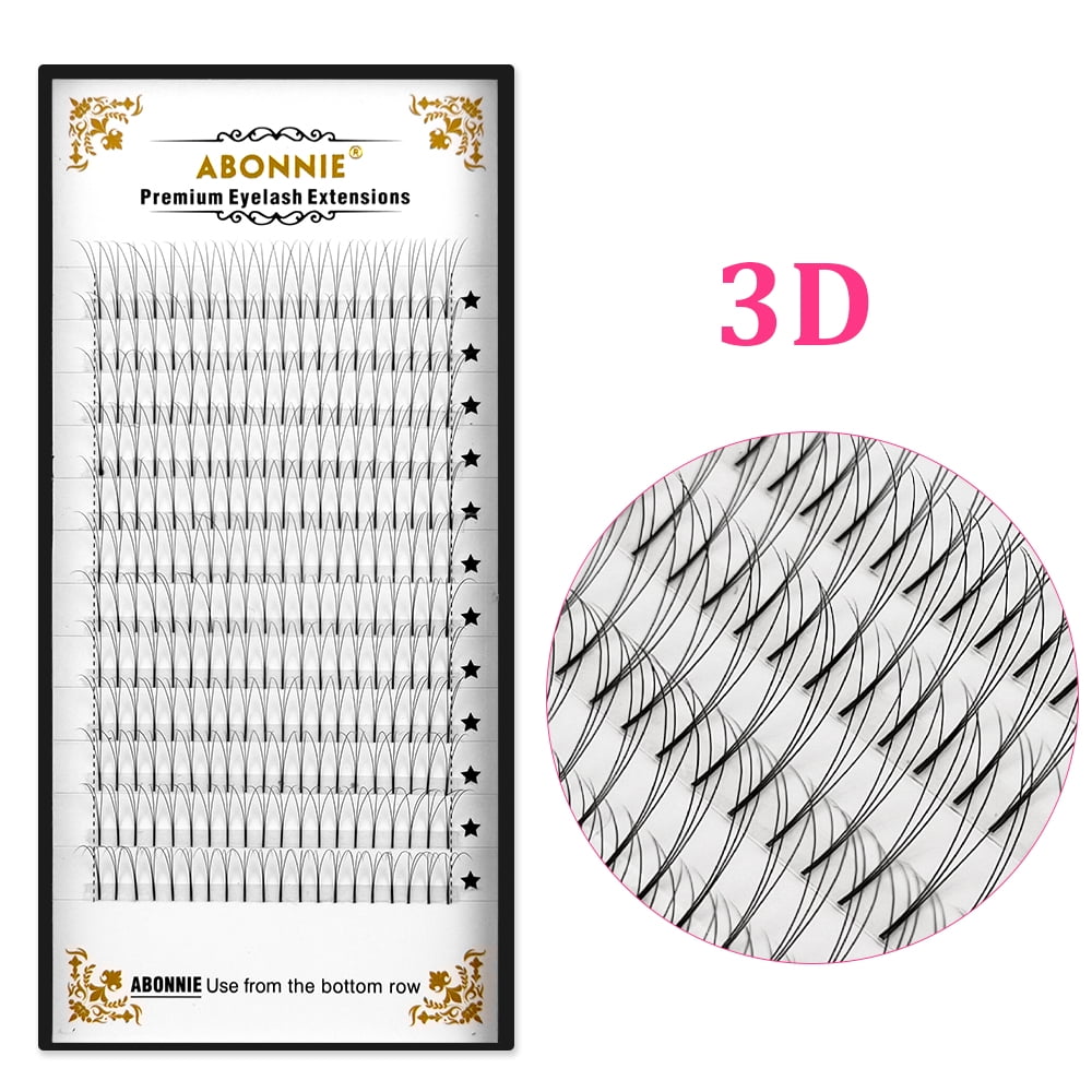 Extensiones de pestañas Abonnie con volumen ruso, ramos de pestañas con ...