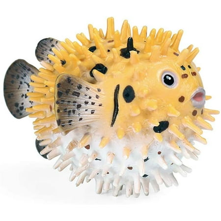 Pufferfish Figurine, Realistic Plastic Wild Pufferfish Figurine Set for ...
