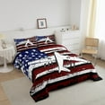 Erosebridal American Flag Bedding, Military Airplane Comforter Set ...