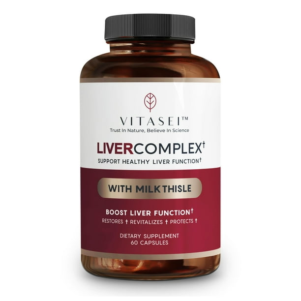 Suplemento de limpieza hepática VITASEI Liver Complex 60 cápsulas | Bodega Aurrera en línea