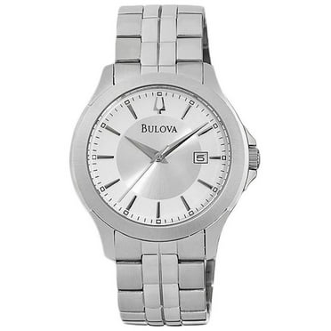 Bulova Men's Marine Star White Dial Stainless Steel Bracelet ...
