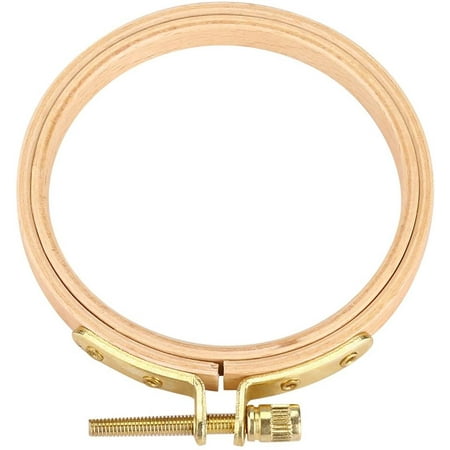 Dinohhi Cerceaux à Broder en Bambou Cercle Croix Créoles Bague Ronde ...