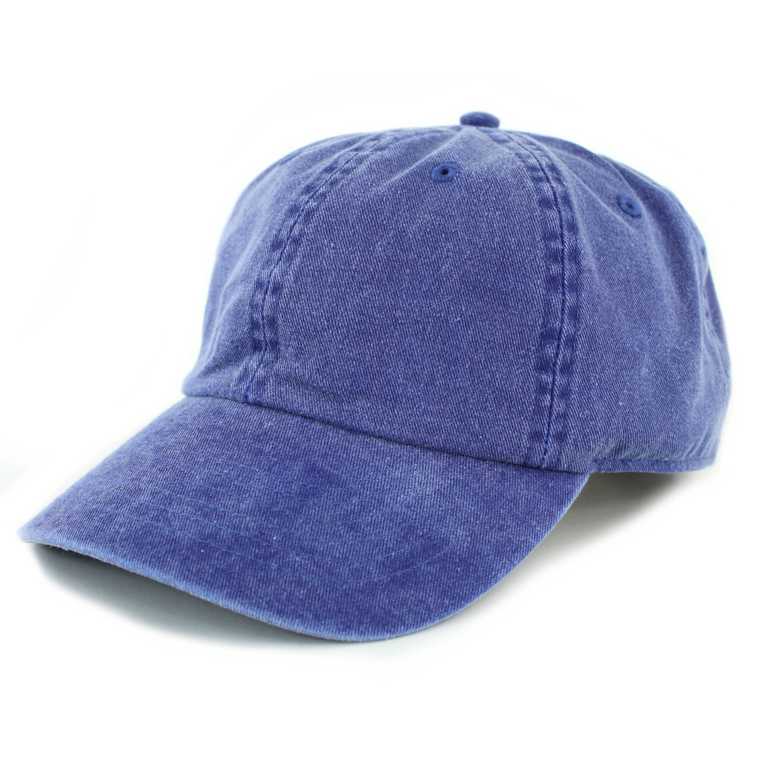 Newhattan hats 100% cotton solid colors pigment dyed baseball caps ...