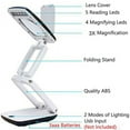 Lighted Desk Magnifying Glass Lamp with Light on Stand Led Portable ...