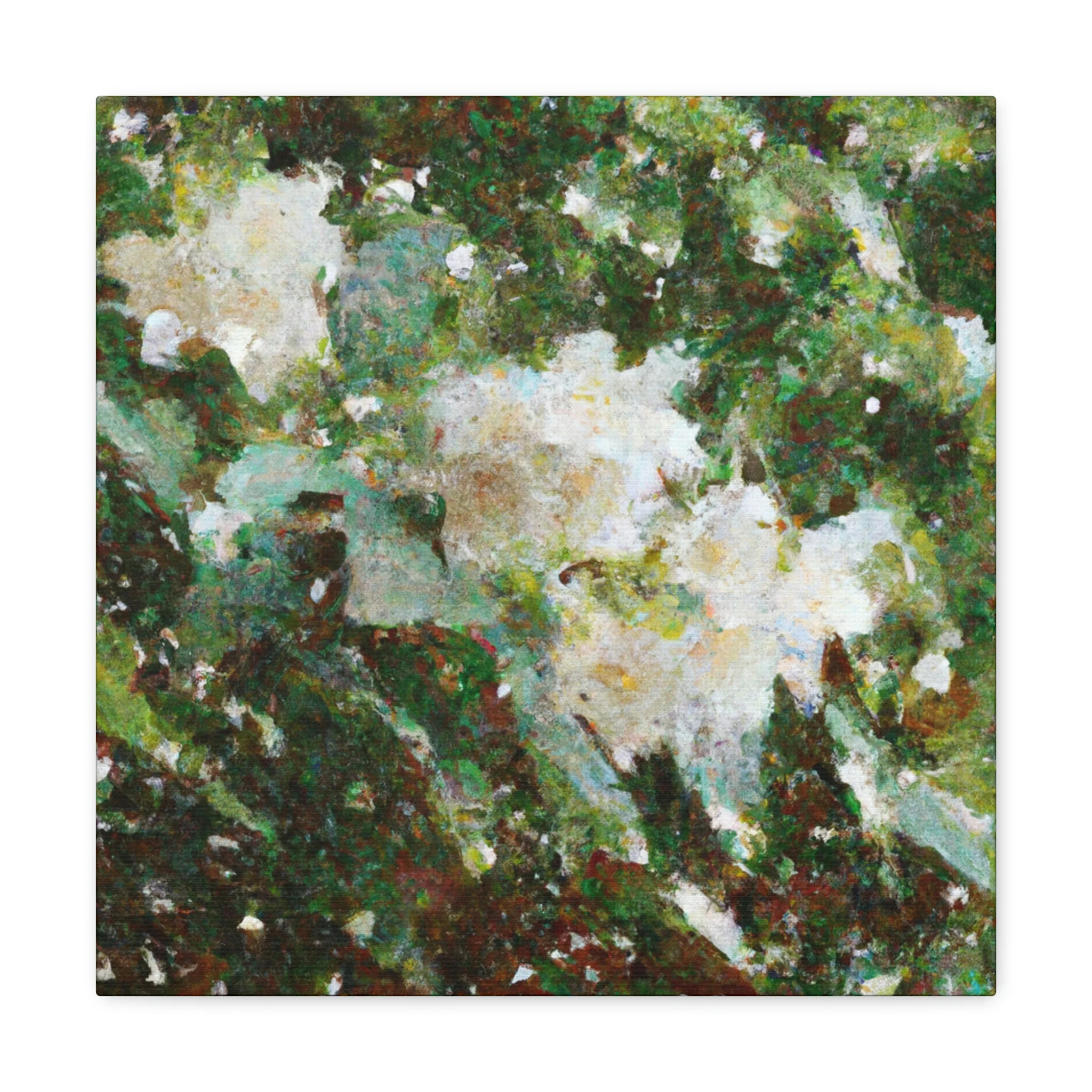 Jasmine in Pointillism - Canvas - Walmart.com