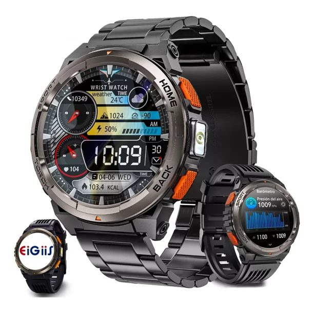 Reloj Inteligente Eigiis Ke5 De 3 Atm De Acero Inoxidable Y | Walmart ...