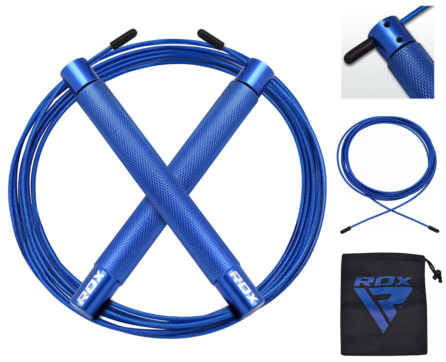 RDX Skipping Rope Adjustable Steel Gym Jump Speed Lose Weight ...