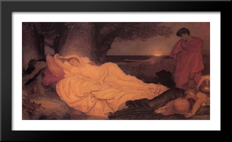 Cymon and Iphigenia 40x22 Large Black Wood Framed Print Art by Lord ...