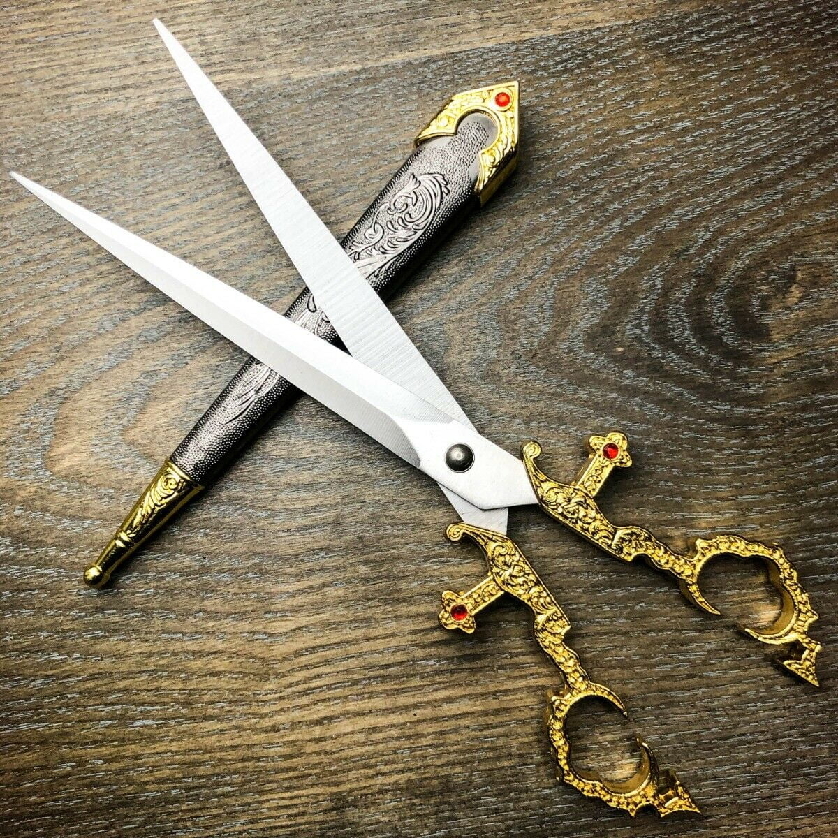 10" Medieval Renaissance Scissors Dirk Bodice Knife Fixed Blade ...