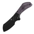 Kansept Pluto Fold Knife Blackwash S90V ,Blackwash Titanium and Purple ...