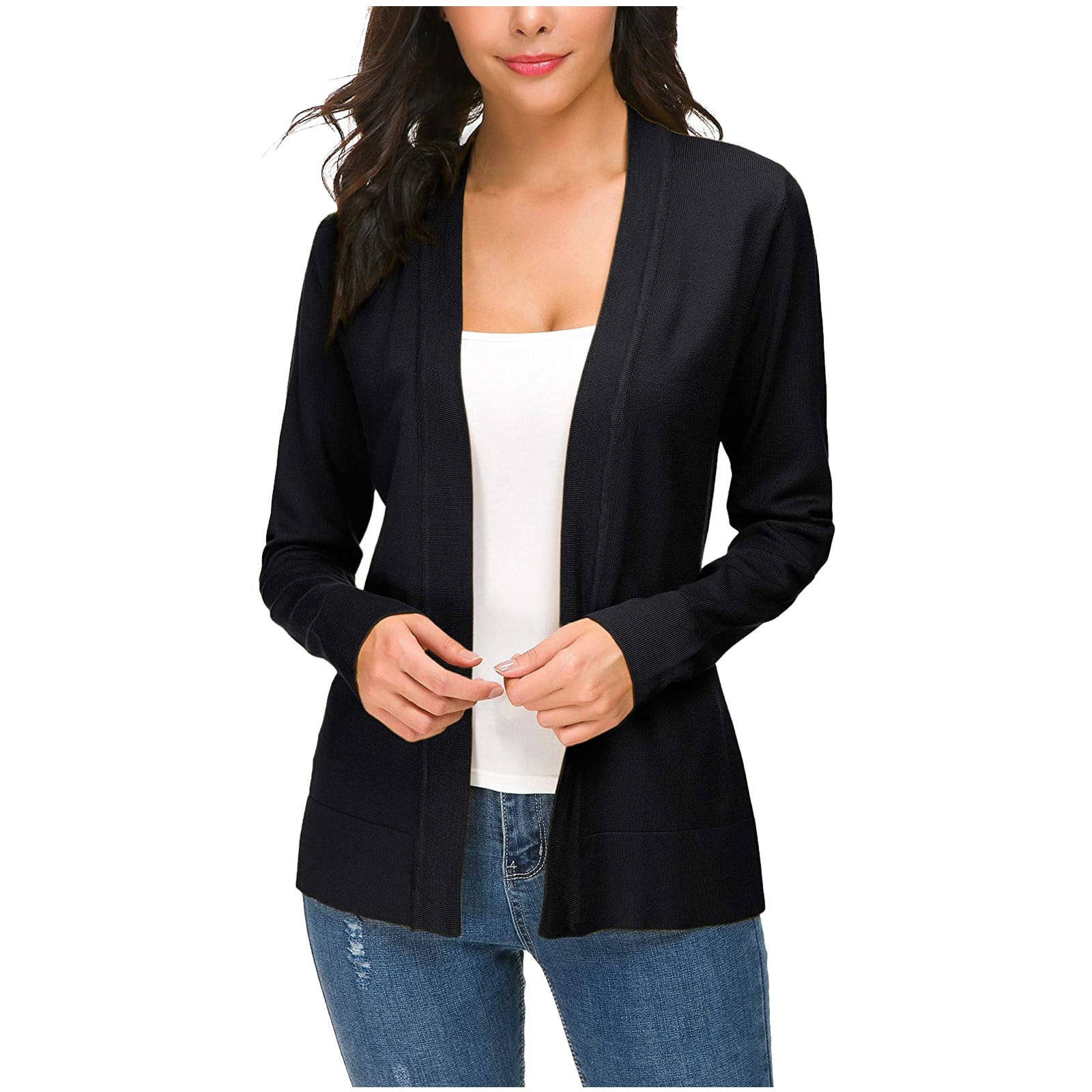 Outfmvch sweaters for women Cardigans With Pockets Casual Lightweight ...