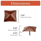 50 Pack 1.25 Inch Sealed Rusted Decorative Door Nail Clavos By ...