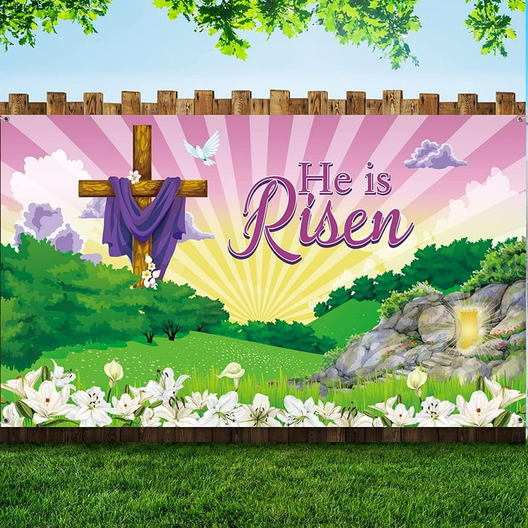 He Is Risen Easter Background