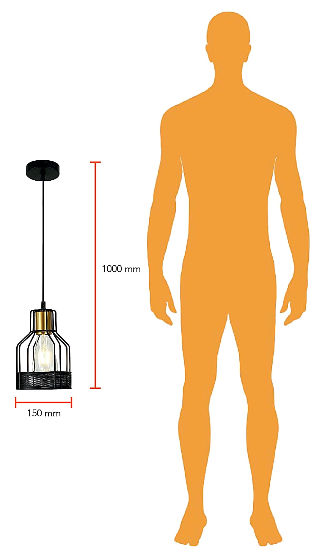 Lámpara Colgante Tecnolite HOME Lucena 60W Dorado | Walmart en línea