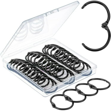 Yesbay 1 Box Book Rings Multi-color Flexible Plastic Book Loose Leaf ...