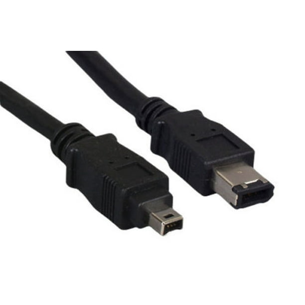 Kentek 3 feet FT 6 pin to 4 pin IEEE-1394a 1394 Firewire iLINK DV cable ...