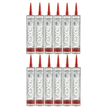 Sashco Lexel 12 Pack 10.5 oz Kitchen Bath Multi-Use Clear Paintable ...