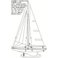 DecMode Coastal Dark Brown Wood Sail Boat Sculpture, 17"W x 26"H ...