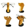 BNNG Creative Wood Hand Carved Eyeglass Holder Handmade Nose Stand for ...