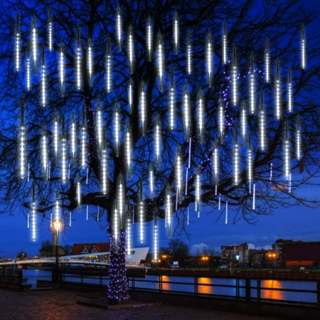 Meteor Shower Icicle Christmas Lights Outdoor-11.8 Inches 8 Tubes 1920 ...