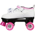 Chicago Ladies Bullet Speed Skates White Classic Quad Roller Skate ...