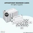 Paw Print Appointment Reminder Cards, Vet Office Supplies (3.5 x 2 In ...