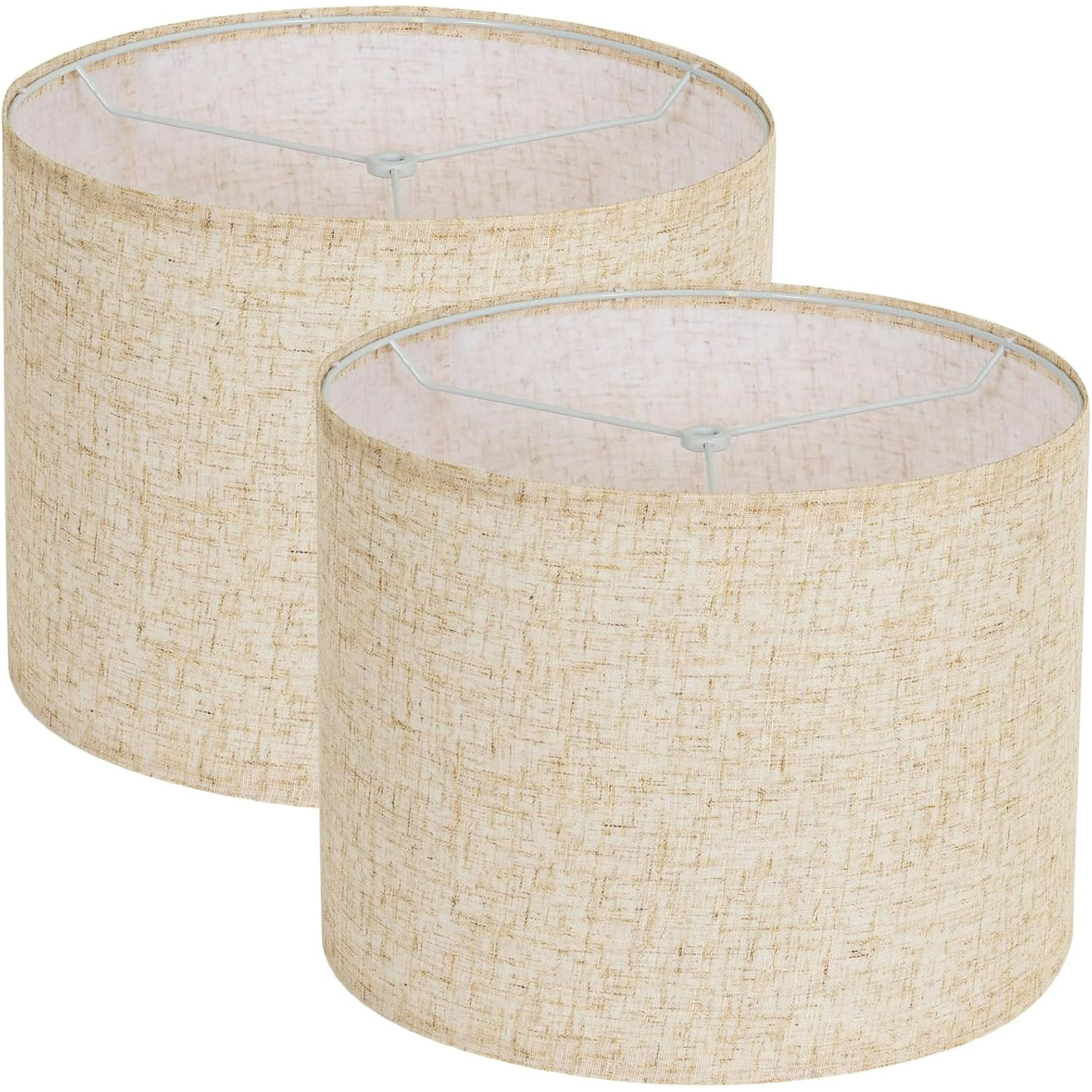 Click here for Ld Seller Beige Lamp Shades Set Of 2  Large Linen... prices
