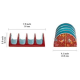 Bico Red Spring Bird Ceramic Taco Holder, Taco Stand Rack Tray ...