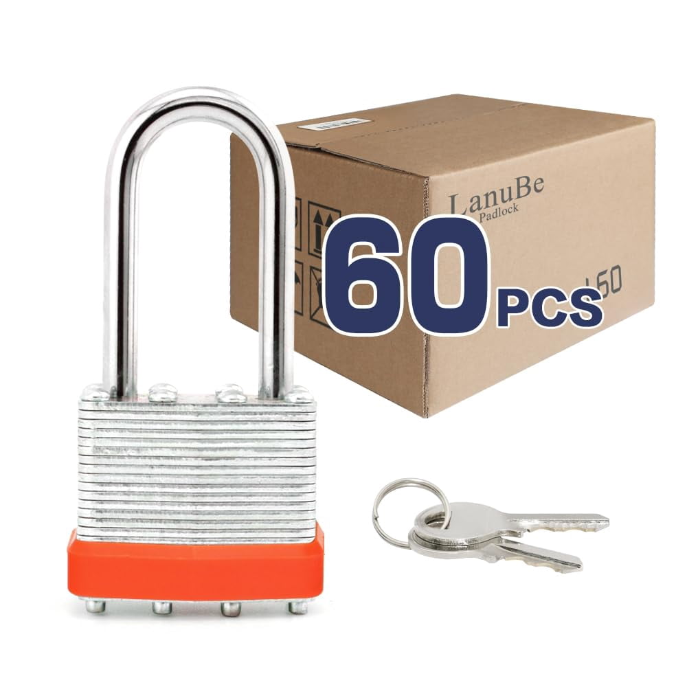 Lanube Lock Candado con llave laminada (1-9/16"" 40 mm) Candados con ...