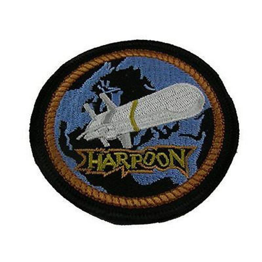 USN NAVY USAF AIR FORCE AGM-84 HARPOON MISSILE PATCH - Walmart.com ...