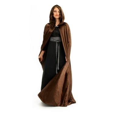 Halloween Burlap Cloak with Hood Adult Costume - Walmart.com