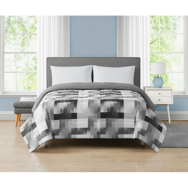 Mainstays Plaid Reversible Comforter Twin, MAINSTAYS PL MS PLAID COMF ...