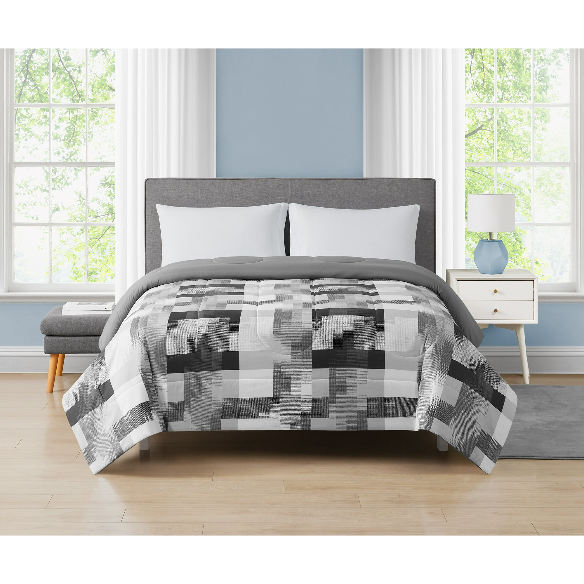 Click here for Mainstays Plaid Reversible Comforter Twin prices