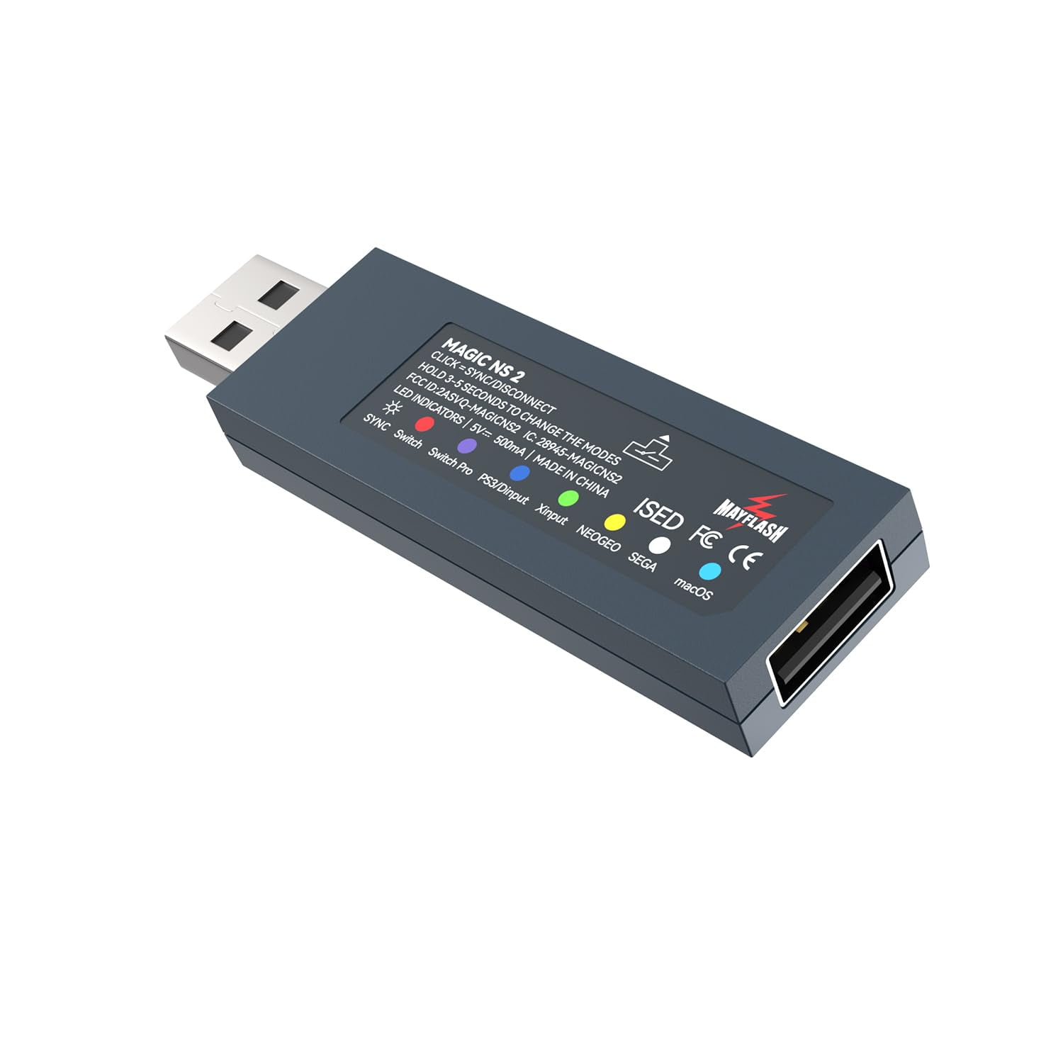 MAYFLASH Magic NS 2 Adaptador USB inalámbrico Bluetooth para Switch ...