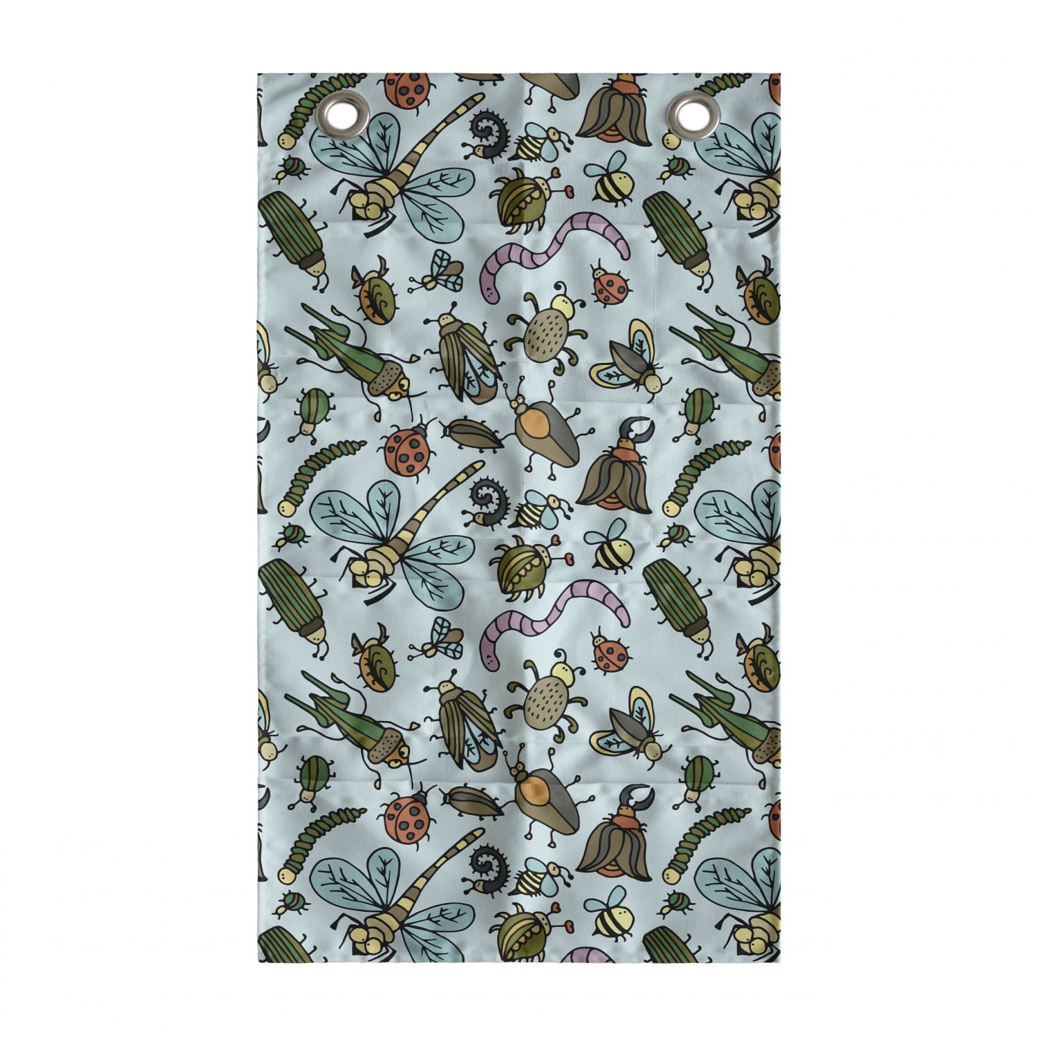 Cartoon Hanging Pocket Organizer, Pastel Insects Dragonflies Beetle ...