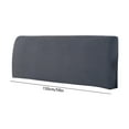 Djiypn Stretch Bed Headboard Cover, Small Square Jacquard Headboard ...