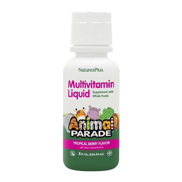 Multivitamínico líquido NaturesPlus Animal Parade Kids 240 ml | Bodega ...