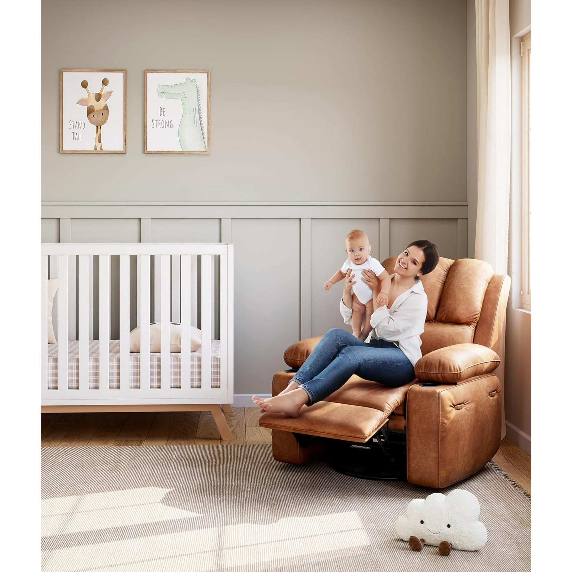 Click here for Eastvita 22in Rocker Swivel Recliner Chair  Lazy R... prices