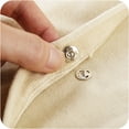 100Pcs Silvery Sew-on Press Buttons Snap Fasteners Clothing Button for ...