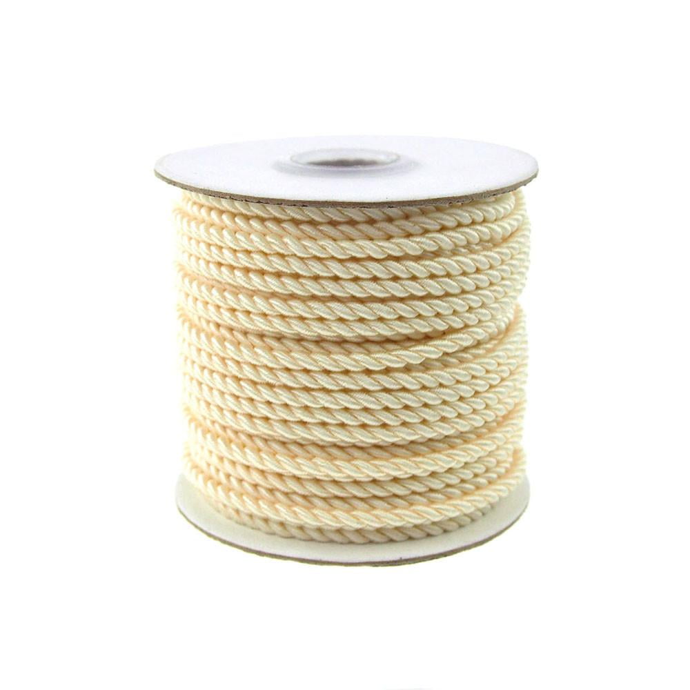pastel twisted cord rope 2 ply, 3mm, 25 yards, ivory - Walmart.com